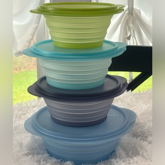Tupperware | Kitchen | Tupperware Flatout Bowls Set Of 4 | Poshmark